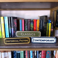 Bookshelf Labels - Etsy
