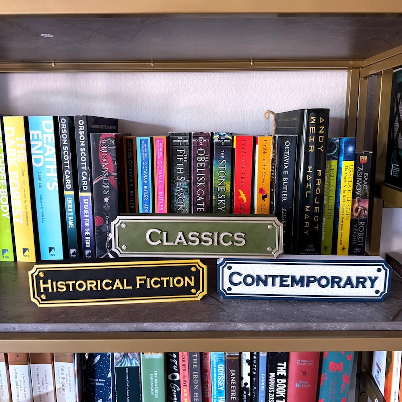 Genre Book Markers - Etsy