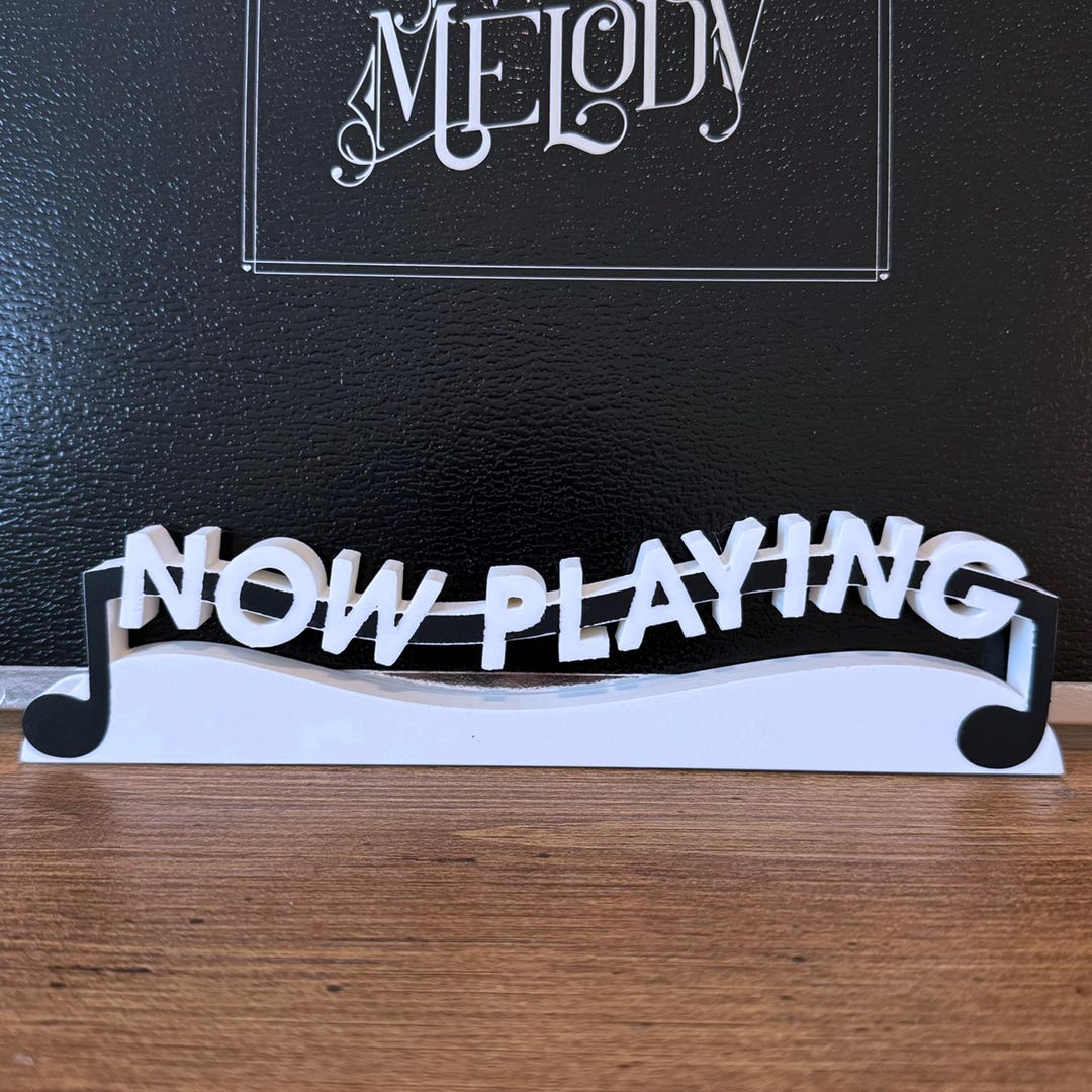 Customizable 'now Playing' or 'now Spinning' Vinyl Record Stand: Wavy ...