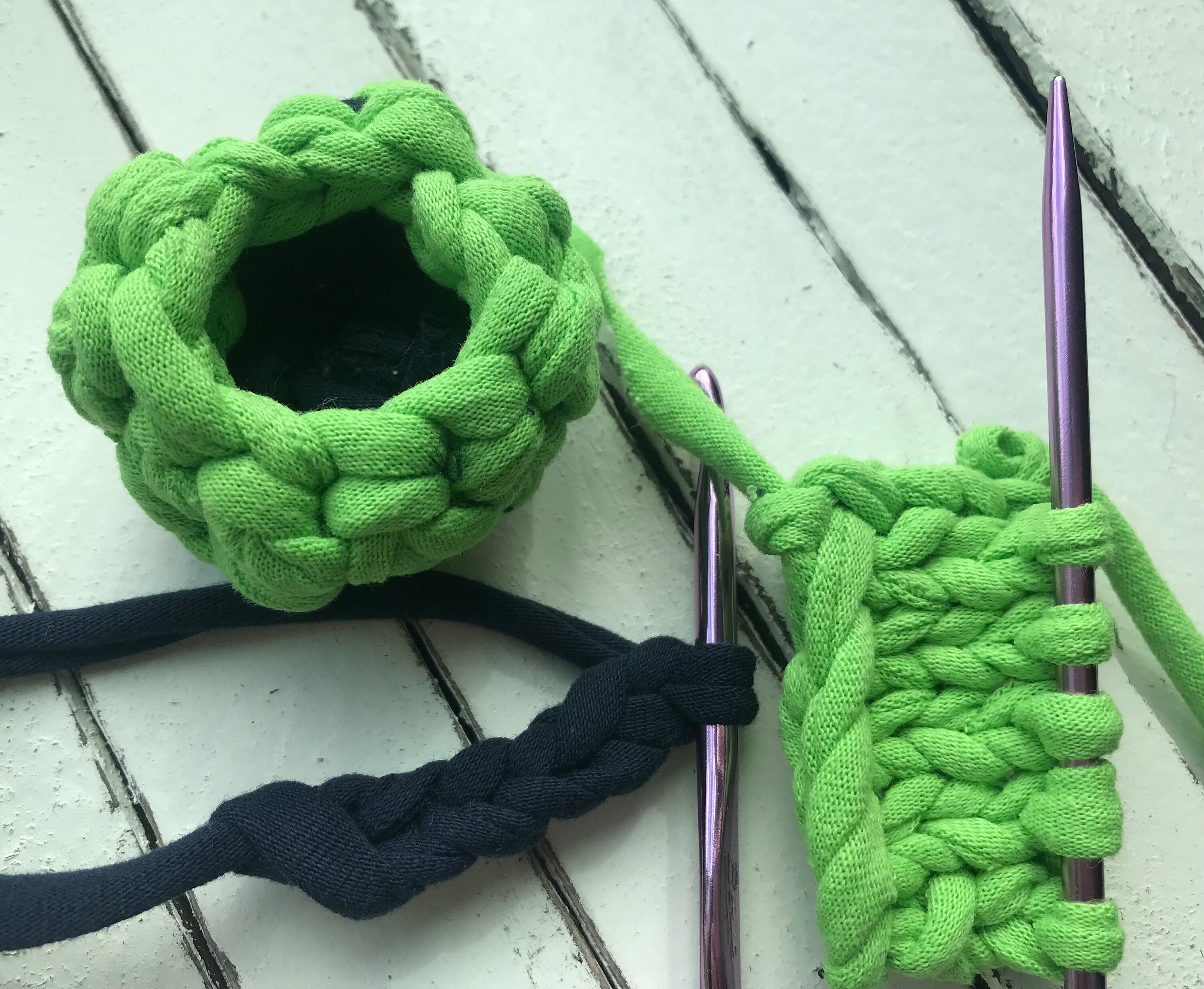 T-shirt Yarn, Rotary Cut Upcycled Crochet Yarn, Cotton Yarn, Jersey ...