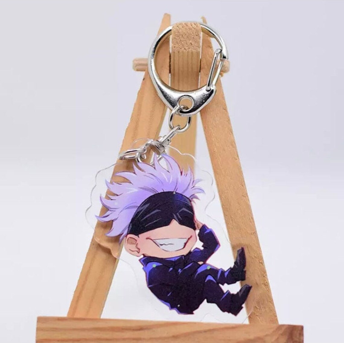 Gojo Satoru Keychain Jujutsu Kaisen Anime Keyring | Etsy