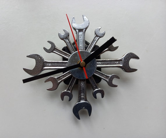 Spanner Star Wall Clock Six Reclaimed Spanners - Etsy UK