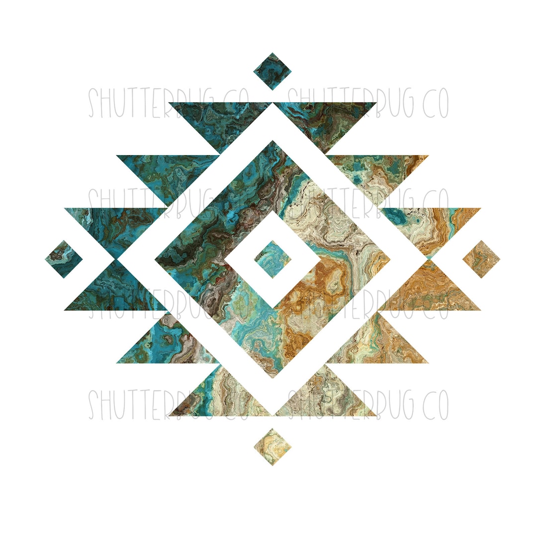 Tribal Pattern, Aztec Downloadable Printables, Turquoise Decor ...
