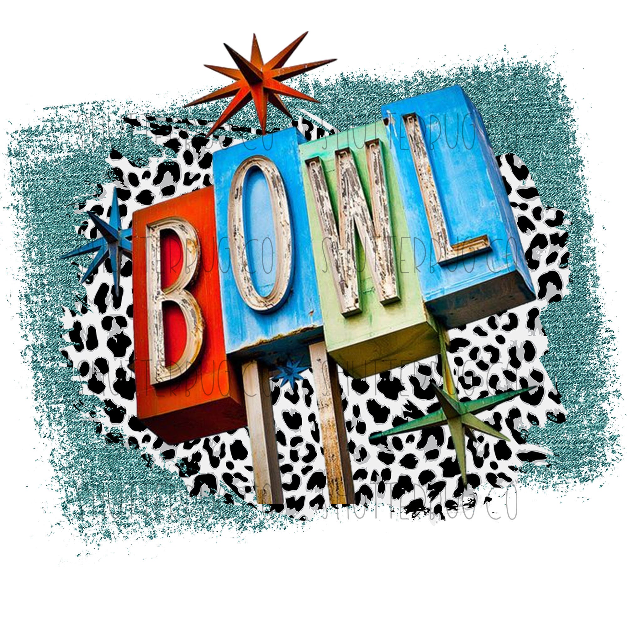 Bowling PNG, Bowling Sublimation Design, Retro Sign PNG, Denim Texture ...