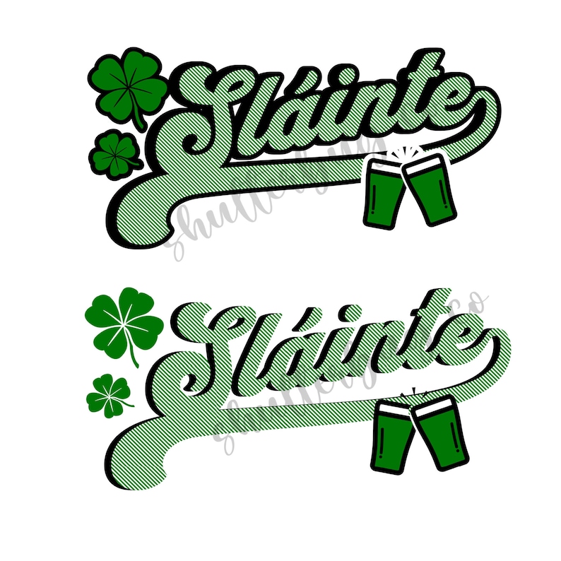 Slainte PNG Gaelic Toast Irish PNG St Patrick's Day - Etsy