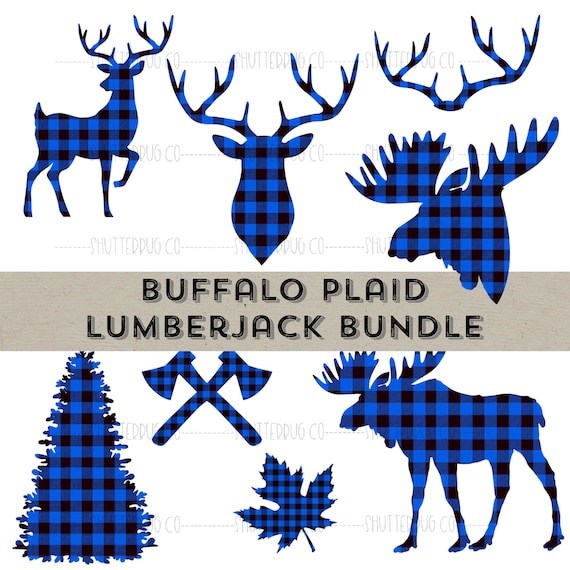 Lumberjack Clip Art Buffalo Plaid PNG Buffalo Check Designs | Etsy Canada