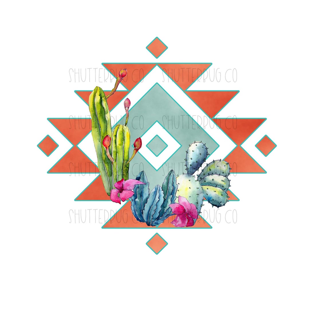 Aztec Shape PNG, Southwest Digital Art, Geometric, Sublimation Designs ...