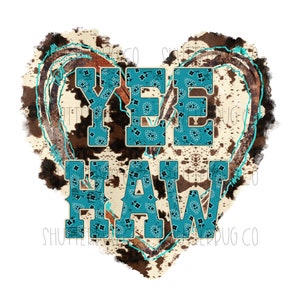 Yee Haw, Western PNG, Digital Word Art, Country, Cowboy, Rodeo Digital ...