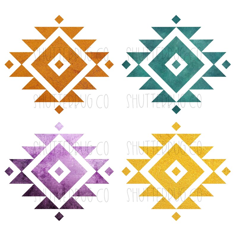 Aztec Shape Southwest PNG Aztec PNG Western Backsplash - Etsy