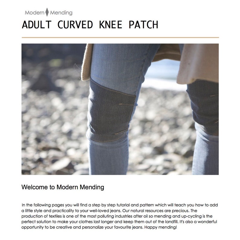 ALL SIZES Adult Curved Patch Tutorial. Jeans Patch DIY Tutorial for ...