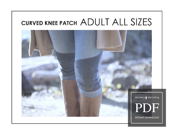 ALL SIZES Adult Curved Patch Tutorial. Jeans Patch DIY | Etsy