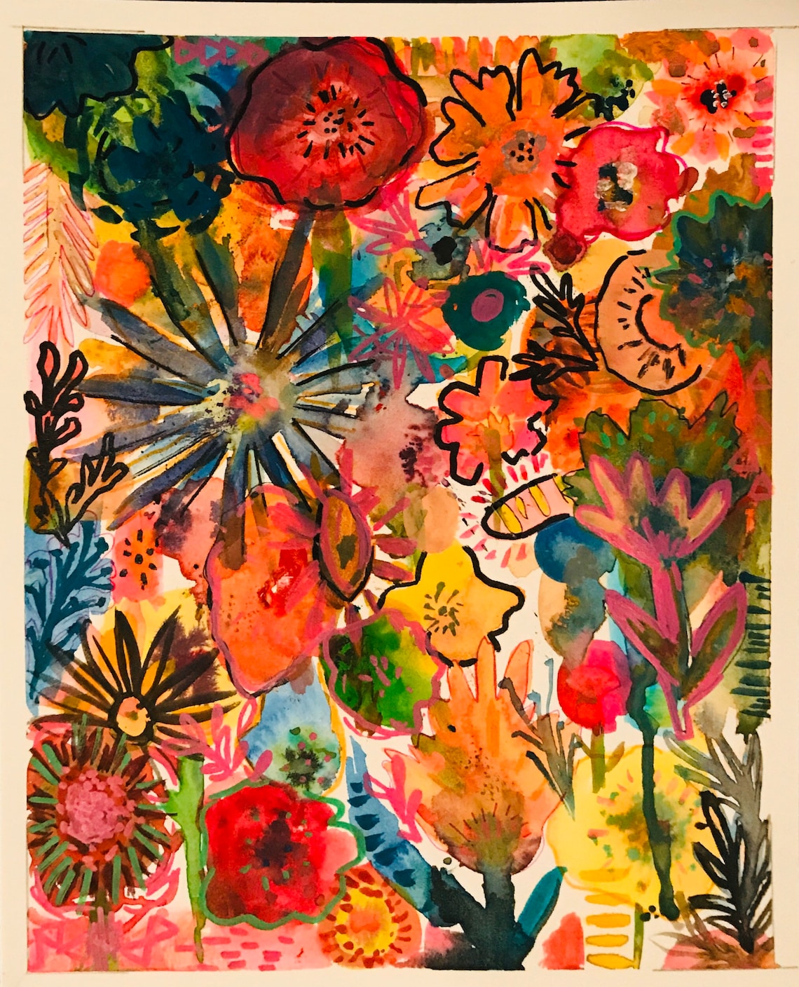 Color Burst Flowers - Etsy