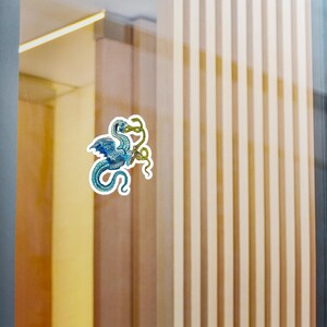 Sticker Serpent Dragon kiss-cut Vinyl Decals Tangle Wyvern Snake ...