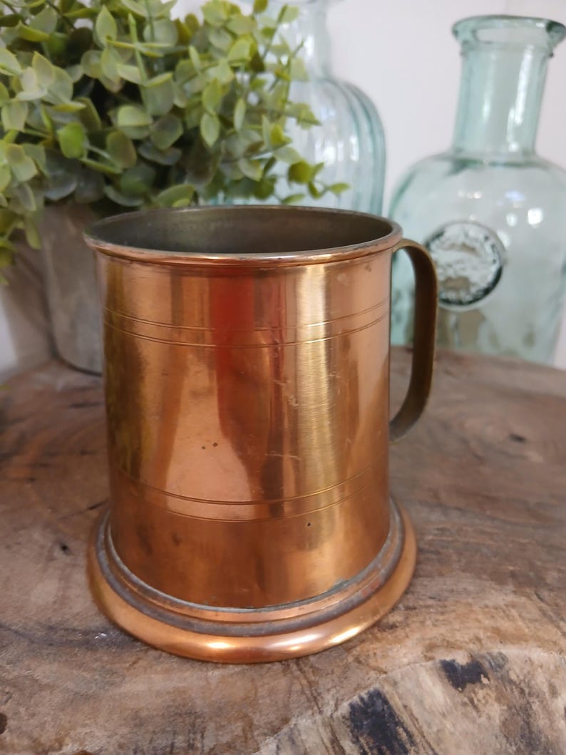Vintage Small Copper Tankard: Kitchen Decoration - Etsy