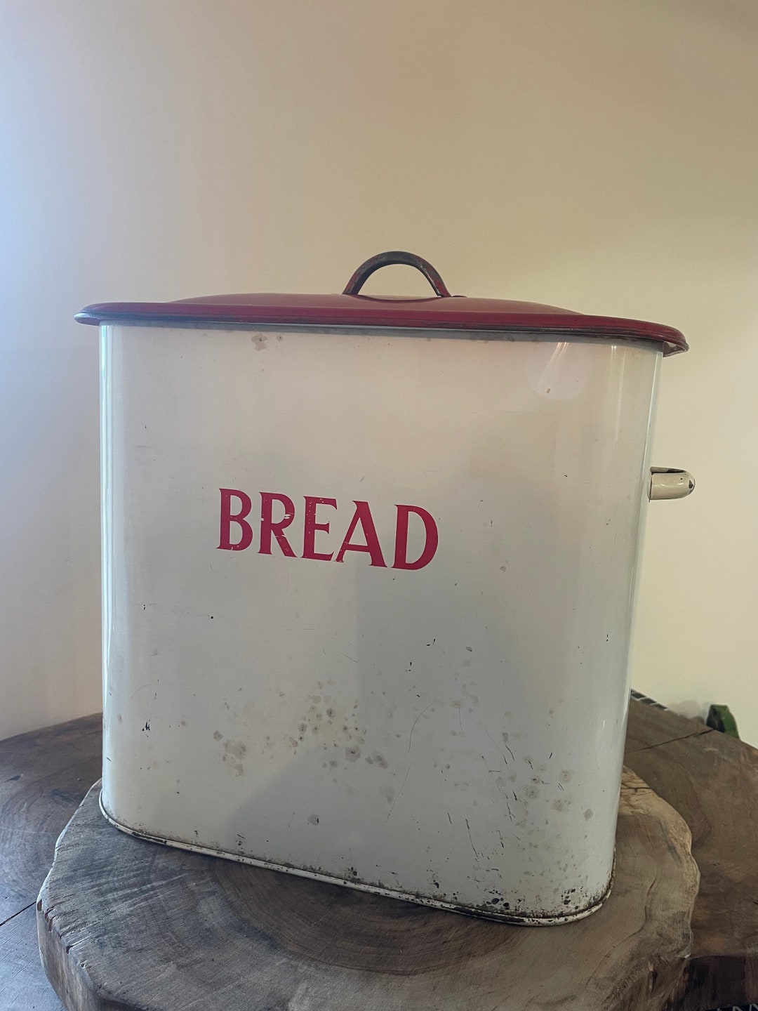 Large English Enamel Bread Bin, Bread Bins, Bread Storage, Kitchen ...