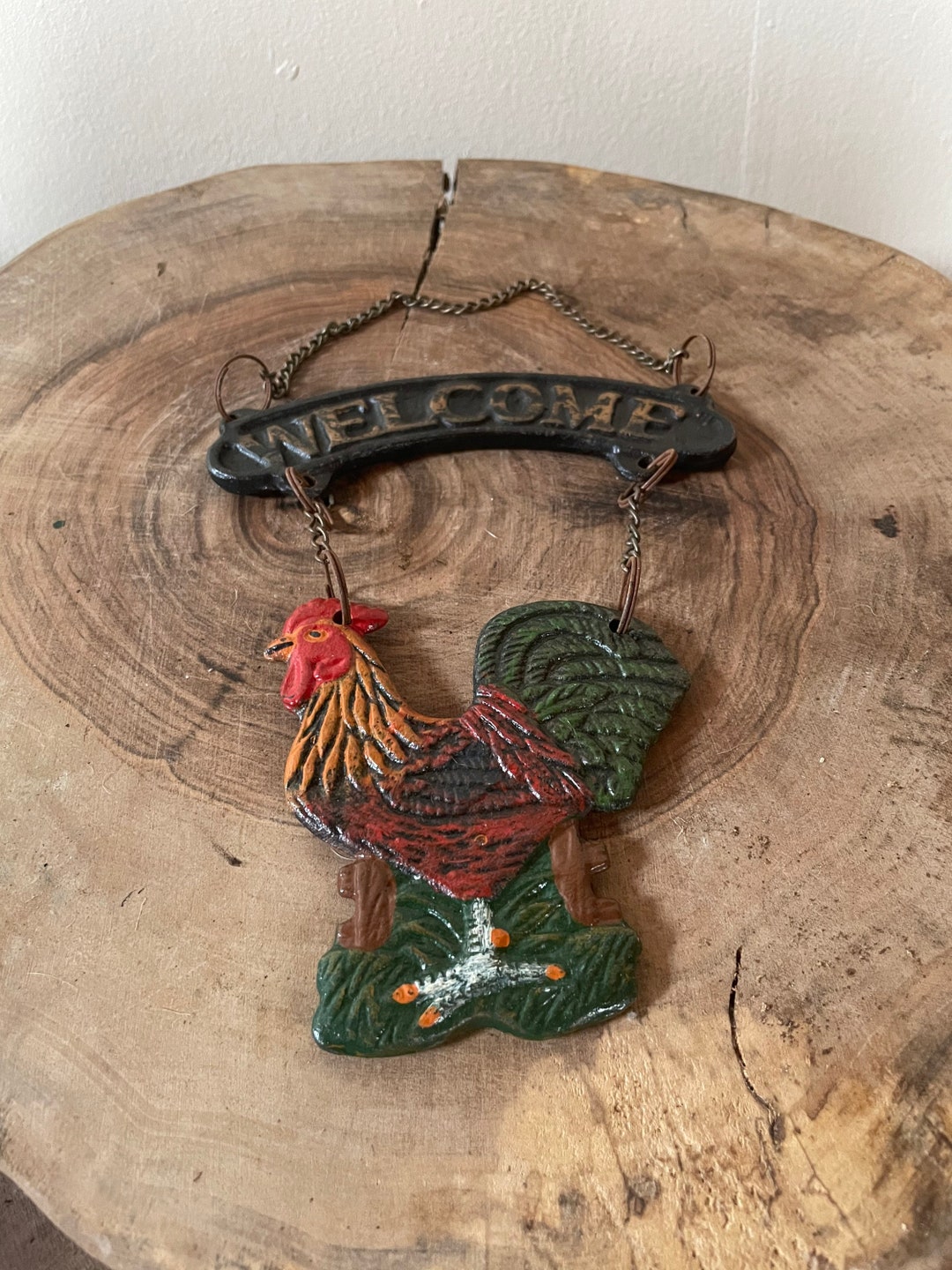 Metal Chicken Welcome Sign, Wall Decoration, Farmhouse - Etsy