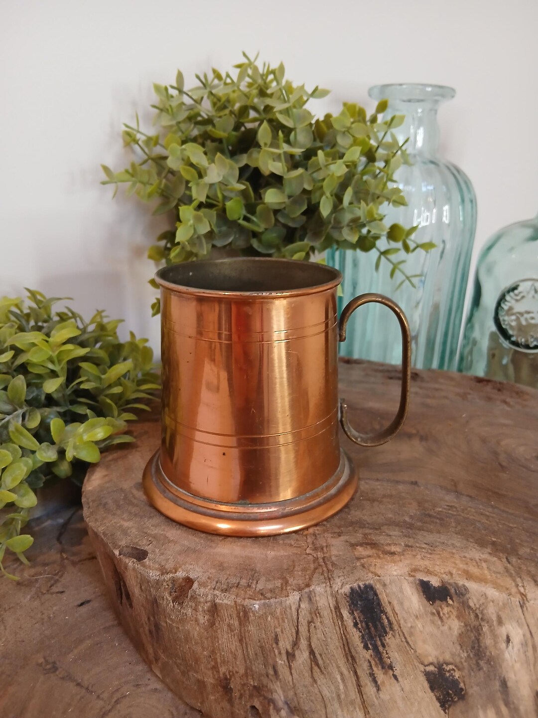 Vintage Small Copper Tankard: Kitchen Decoration - Etsy