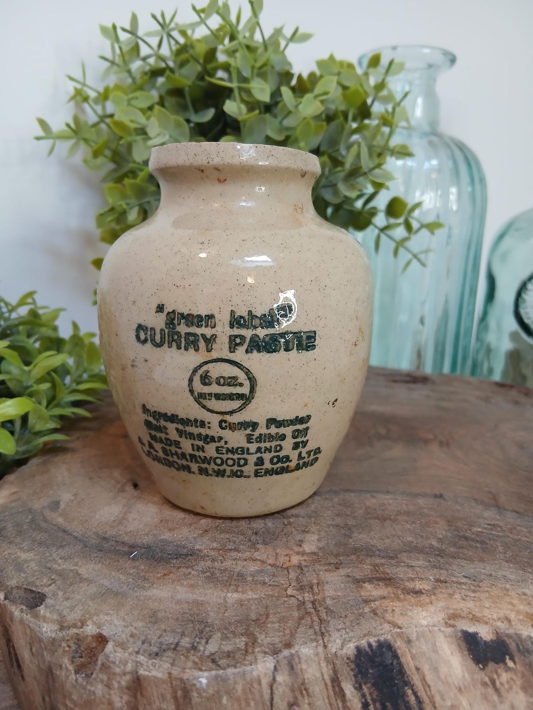 Vintage Stoneware Bottle, Collectable Bottles, Kitchen Decoration Curry ...