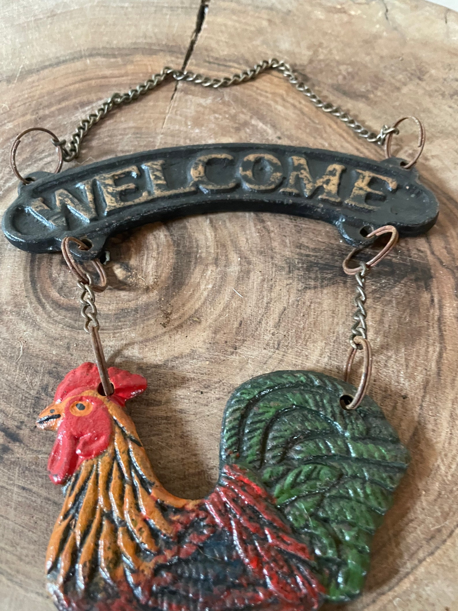 Metal Chicken Welcome Sign, Wall Decoration, Farmhouse - Etsy
