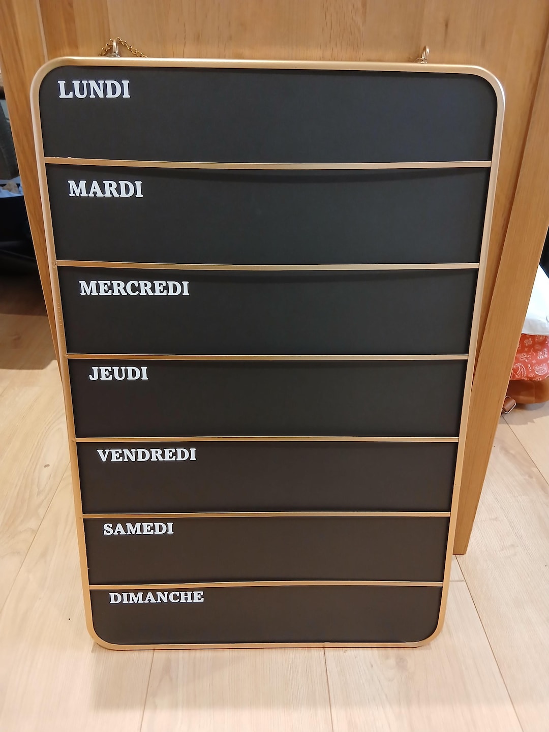 French Days of the Week Chalkboard, Menu Board, Task Board, Home ...