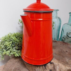 Red Enamel Jug, Enamelware, Vintage French, Kitchen Decoration - Etsy