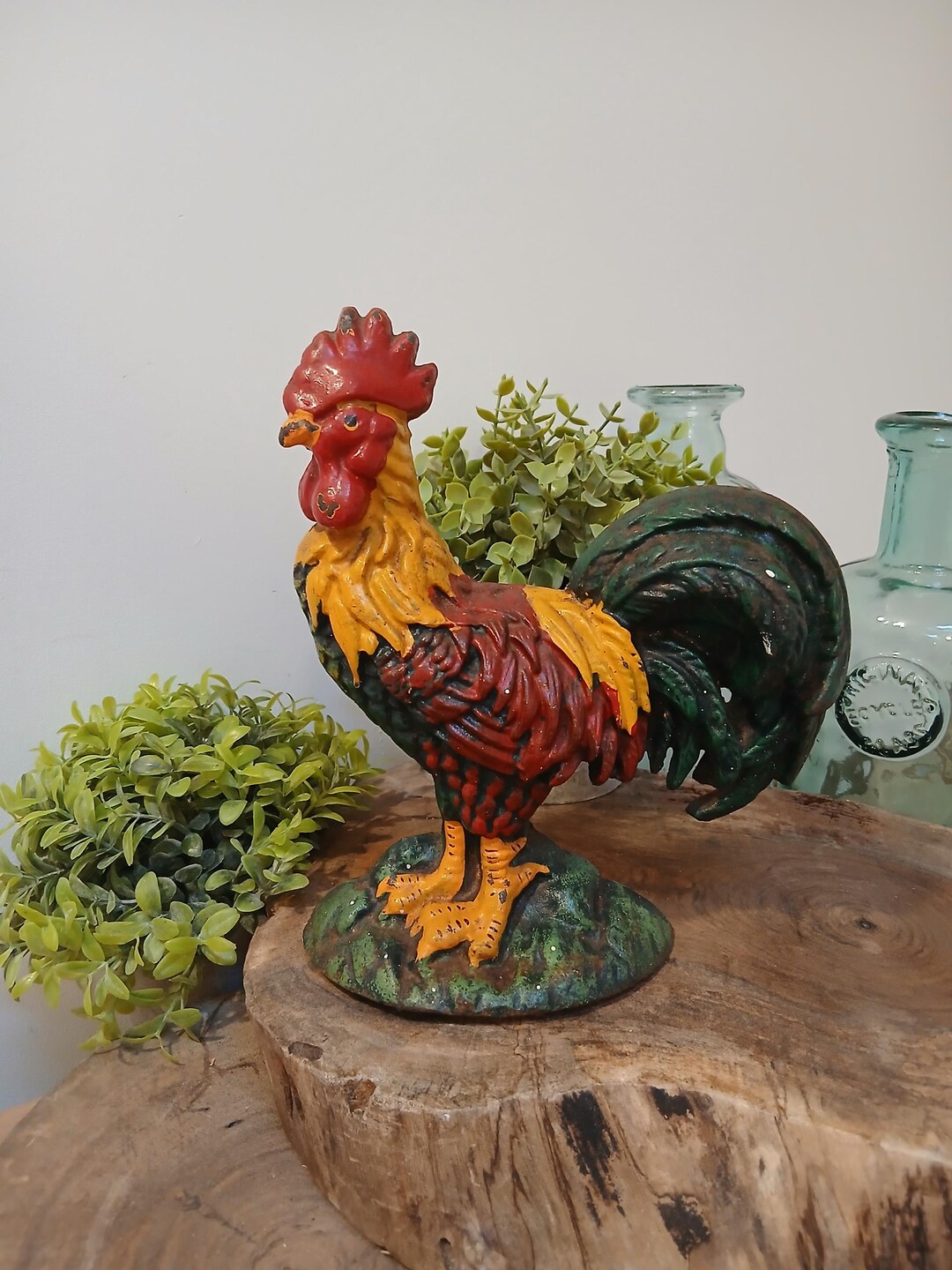 Metal Chicken Door Stop: Farmhouse Home Decor (22cm) - Etsy