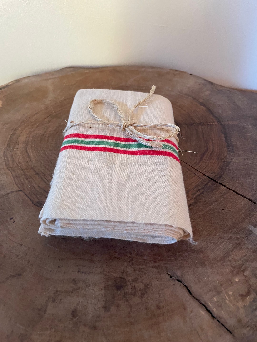 Vintage French Linen Torchon, Torchons, Tea Towels, Kitchen Decoration ...