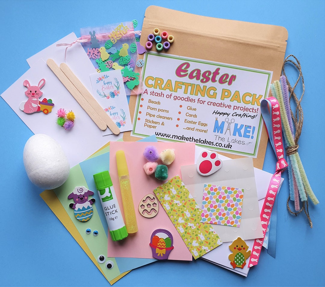 Easter Craft Pack Crafts Stash Goodie Bag - Spring Easter Themed ...