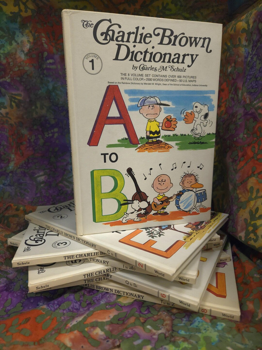 Vintage the Charlie Brown Dictionary Vol 1-8 Complete Set - Etsy