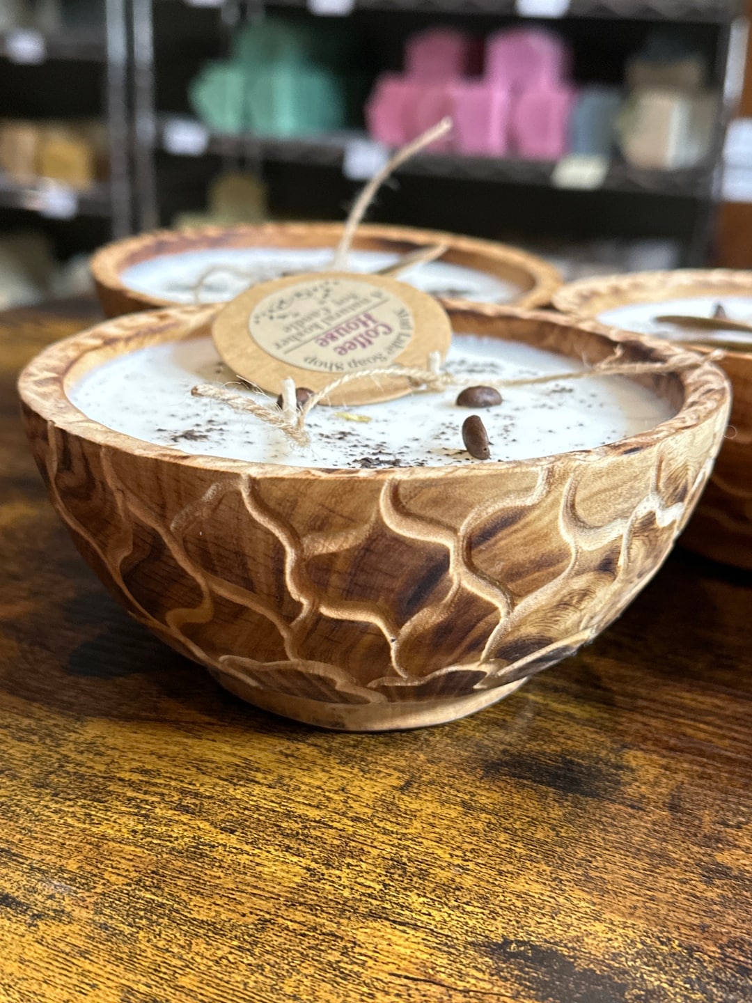 Giraffe Print Wood Bowl Candle 6 Round Various Scents - Etsy