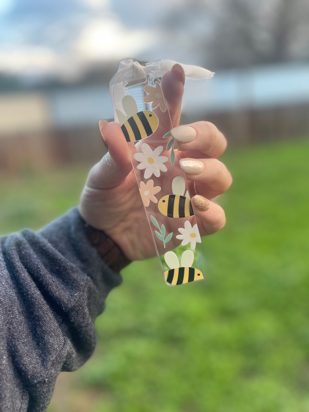 Busy Bee Bookmark Acrylic Bookmark Gifts for Readers - Etsy