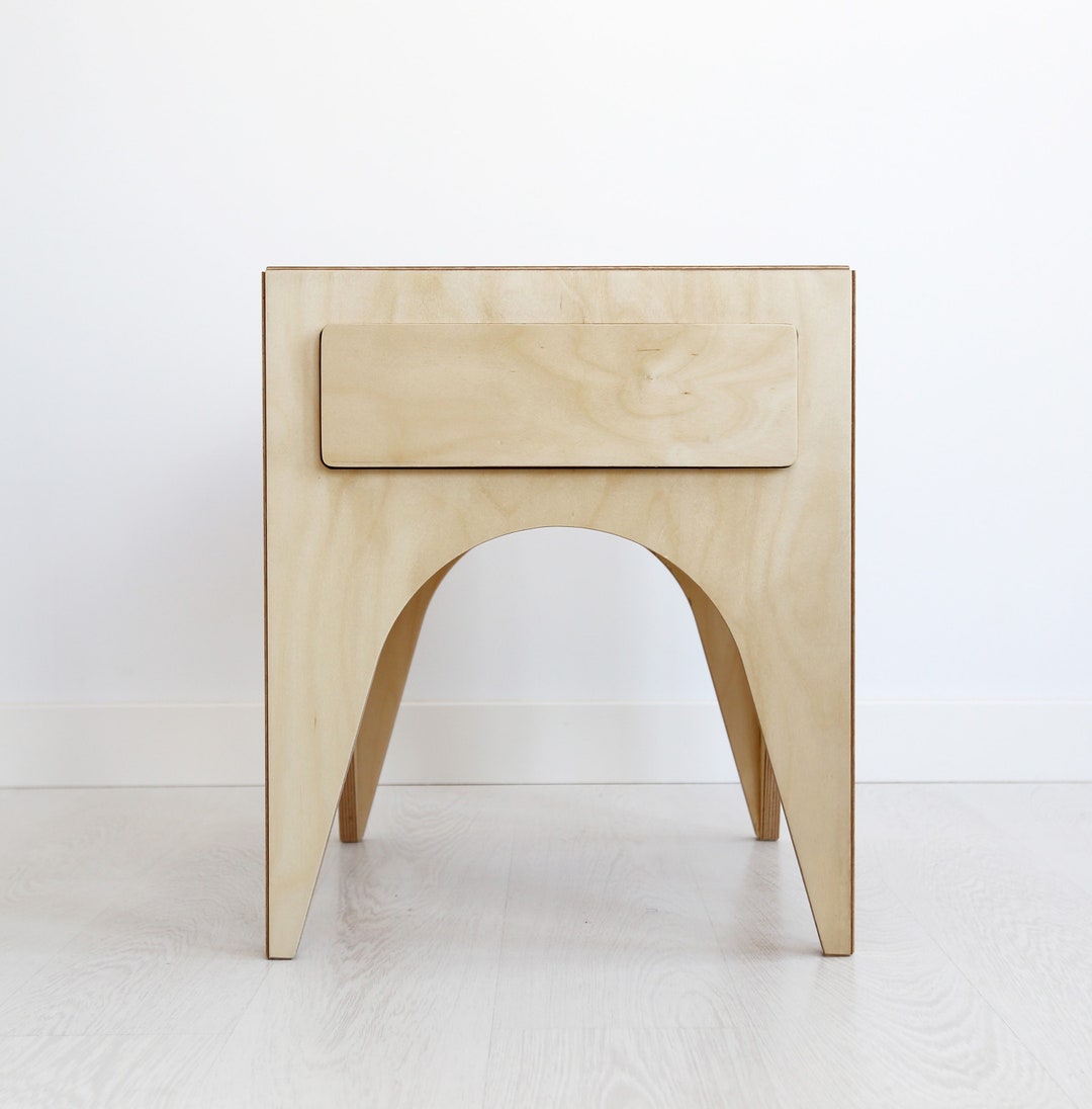 Bedside Table With Drawer / Arch Modern Design / Birch Plywood ...