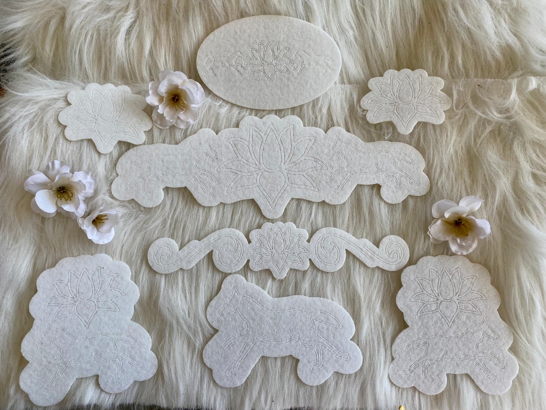 Horse Regalia Beading Pattern, Beading Designs, Felt#71 Beading Pattern ...