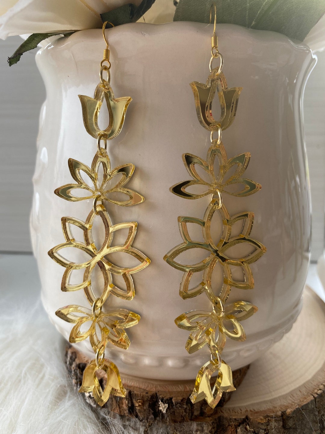 Native Earring Dangle, Indigenous Earring Dangle, Long Earrings, Native ...