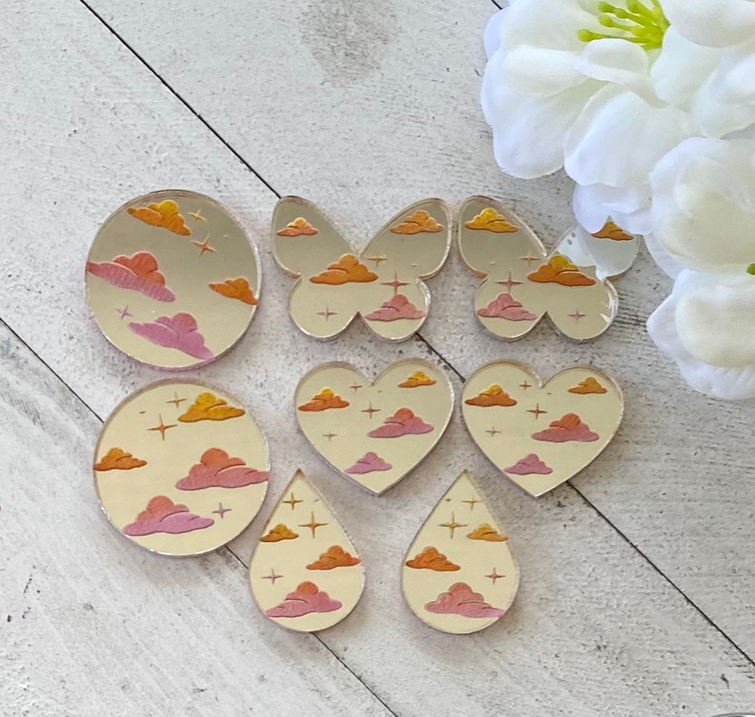 Acrylic Mirror Cabochons, Native American Beading Cab - Indigenous ...