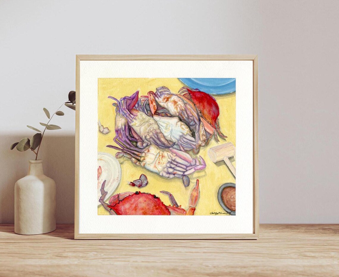 Maryland Crab Feast Digital Download, Chesapeake Bay Wall Decor ...