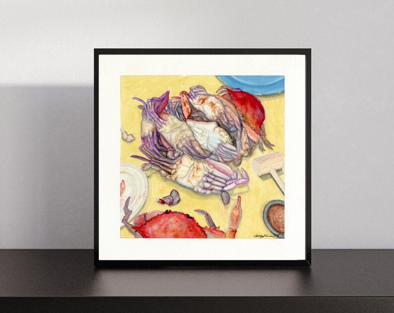 Maryland Crab Feast Digital Download, Chesapeake Bay Wall Decor ...