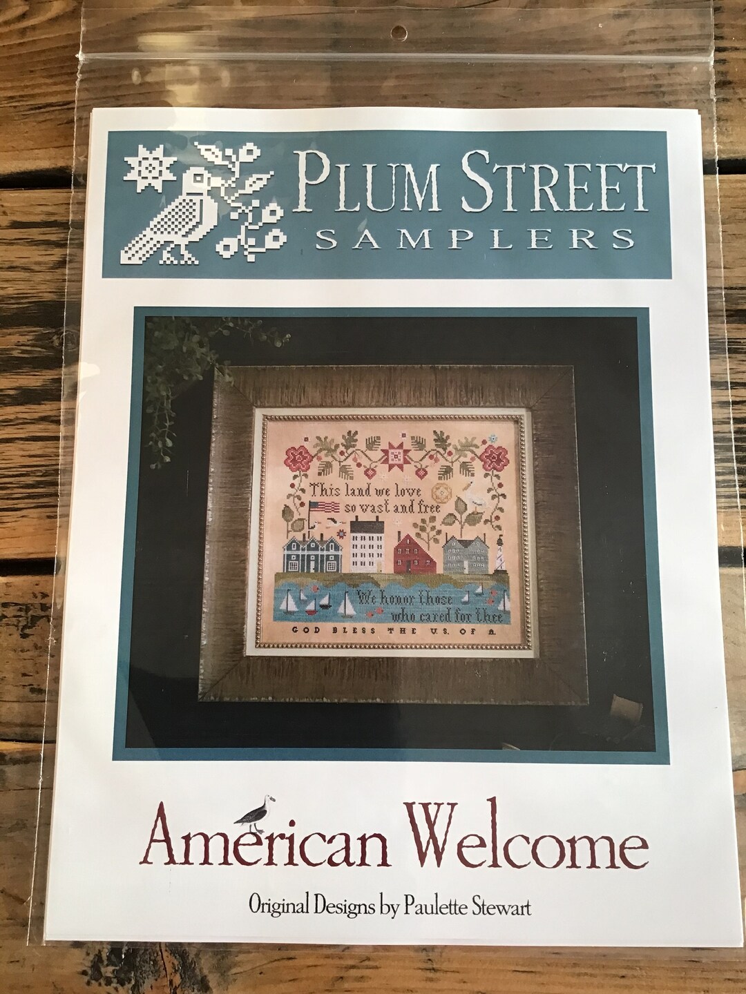 American Welcome by Plum Street Samplers - Etsy