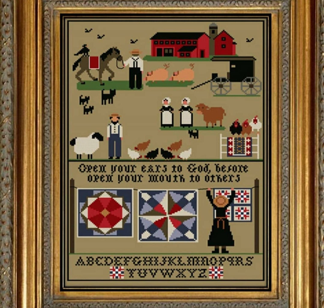 From the Simple Life of the Amish Chart - Etsy