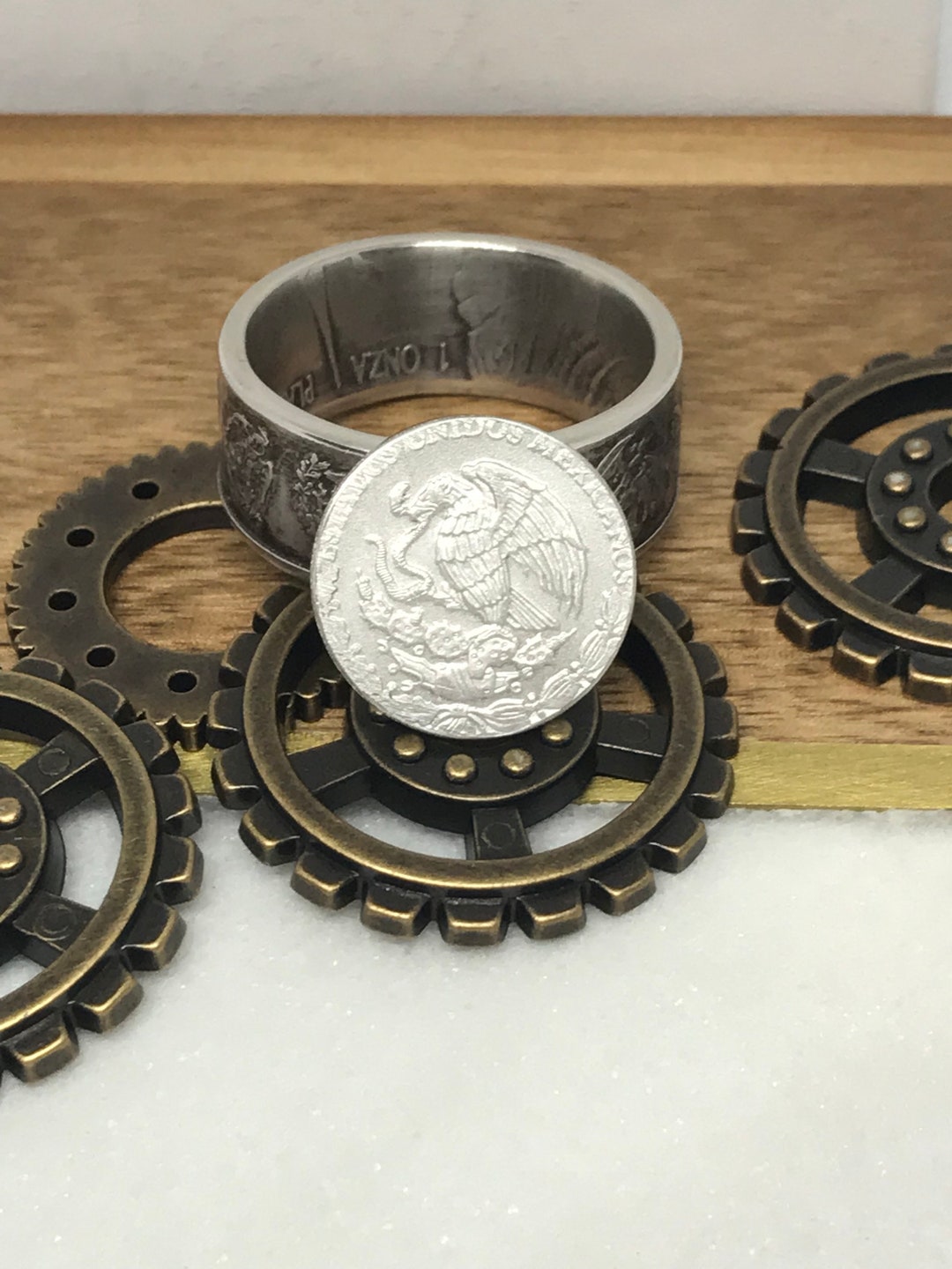 Handmade Silver Coin Ring Made From 1 Oz Mexican Libertad - Etsy