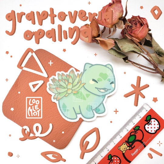 Bulbasaur Succulent Fairy Garden Art Print Serene Succulent - Etsy