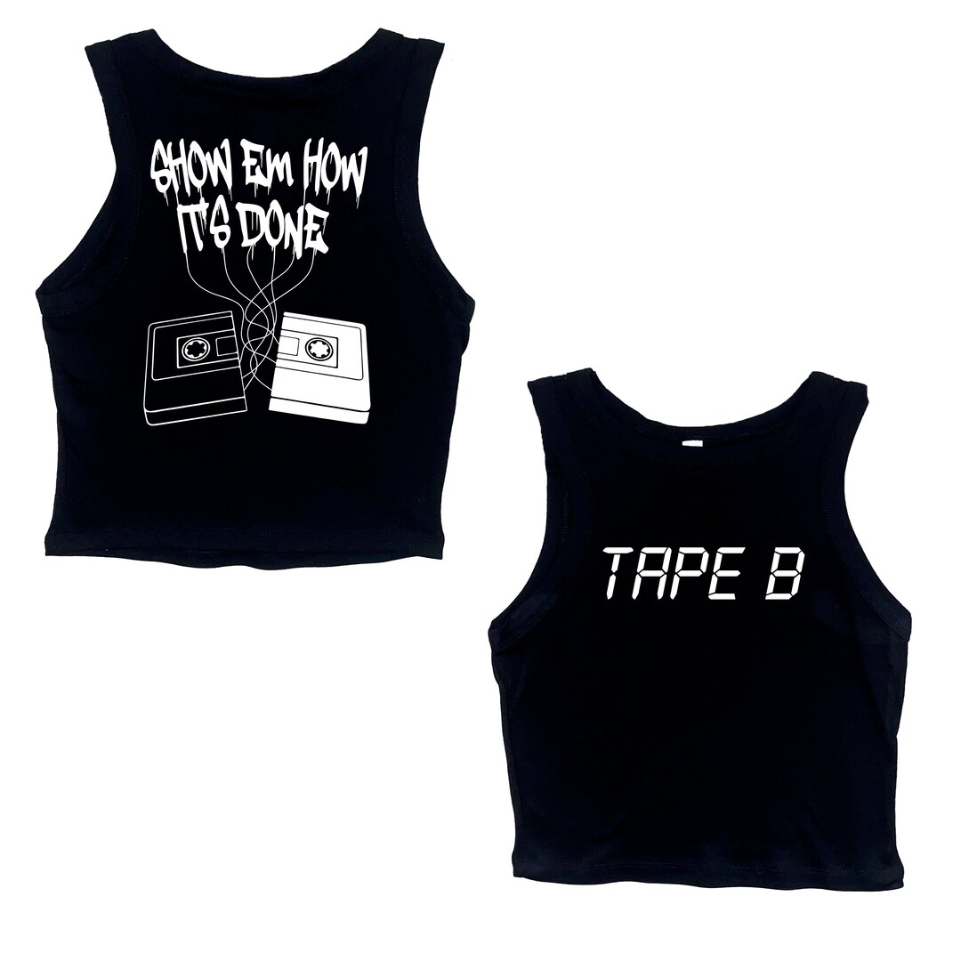 Tape B Cropped Tank Top | Tape B Edm Music Festival Merch - Etsy