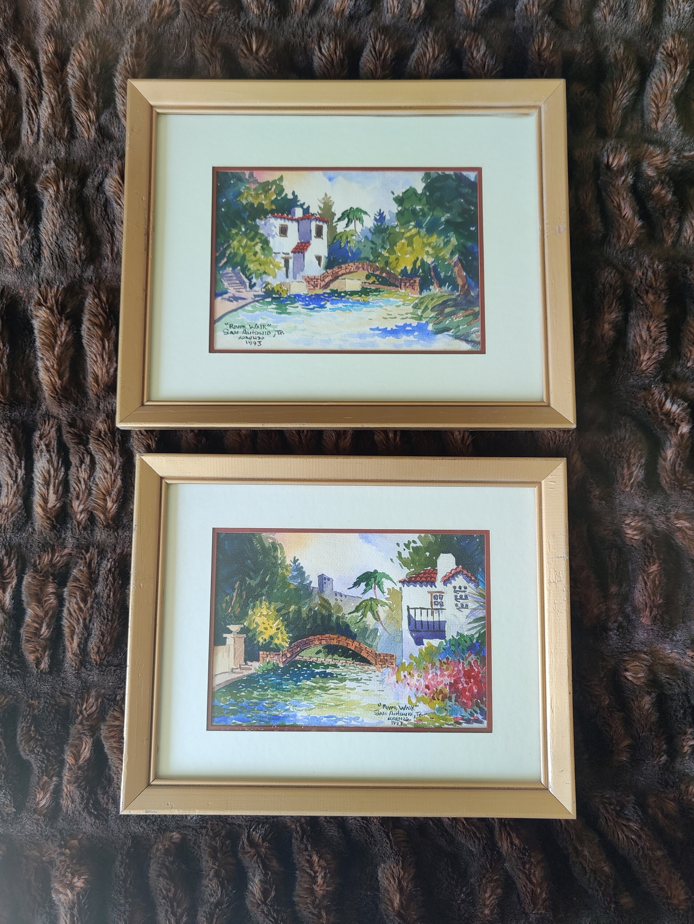 Lorenzo Castaneda Riverwalk Watercolor Set San Antonio Texas - Etsy