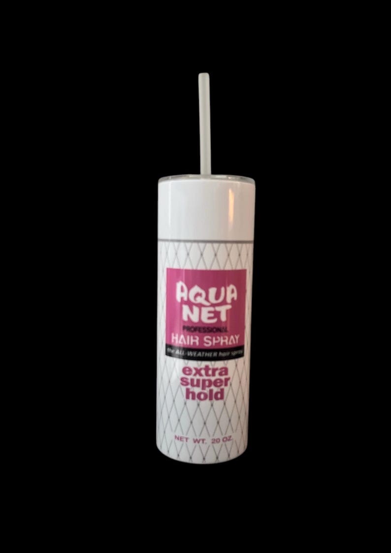 20 Oz Skinny Tumbler, Stainless Steel, 80s Era, Hairspray - Etsy