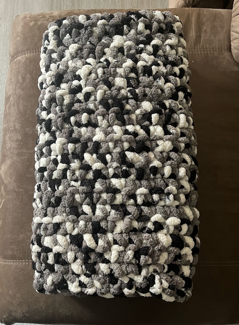 Handmade Chunky Blanket, Blanket, Home Decor, Limestone, Free Shipping ...