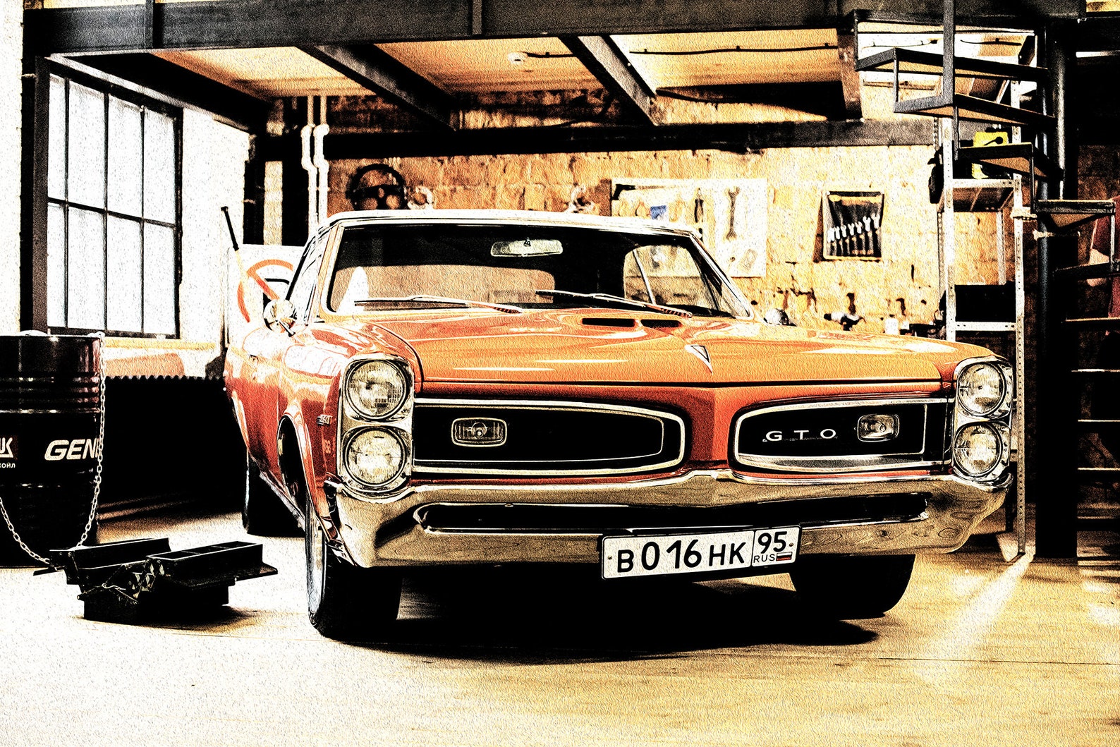 Pontiac GTO Muscle Car Canvas Wall Art Framed Print - Various Sizes - Etsy