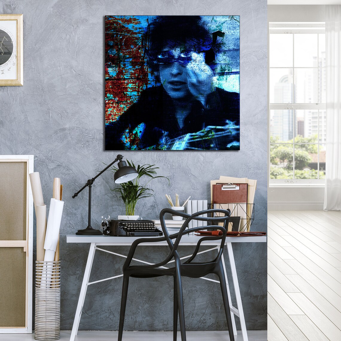 Bob Dylan Wall Art Framed Canvas Print Various Sizes - Etsy