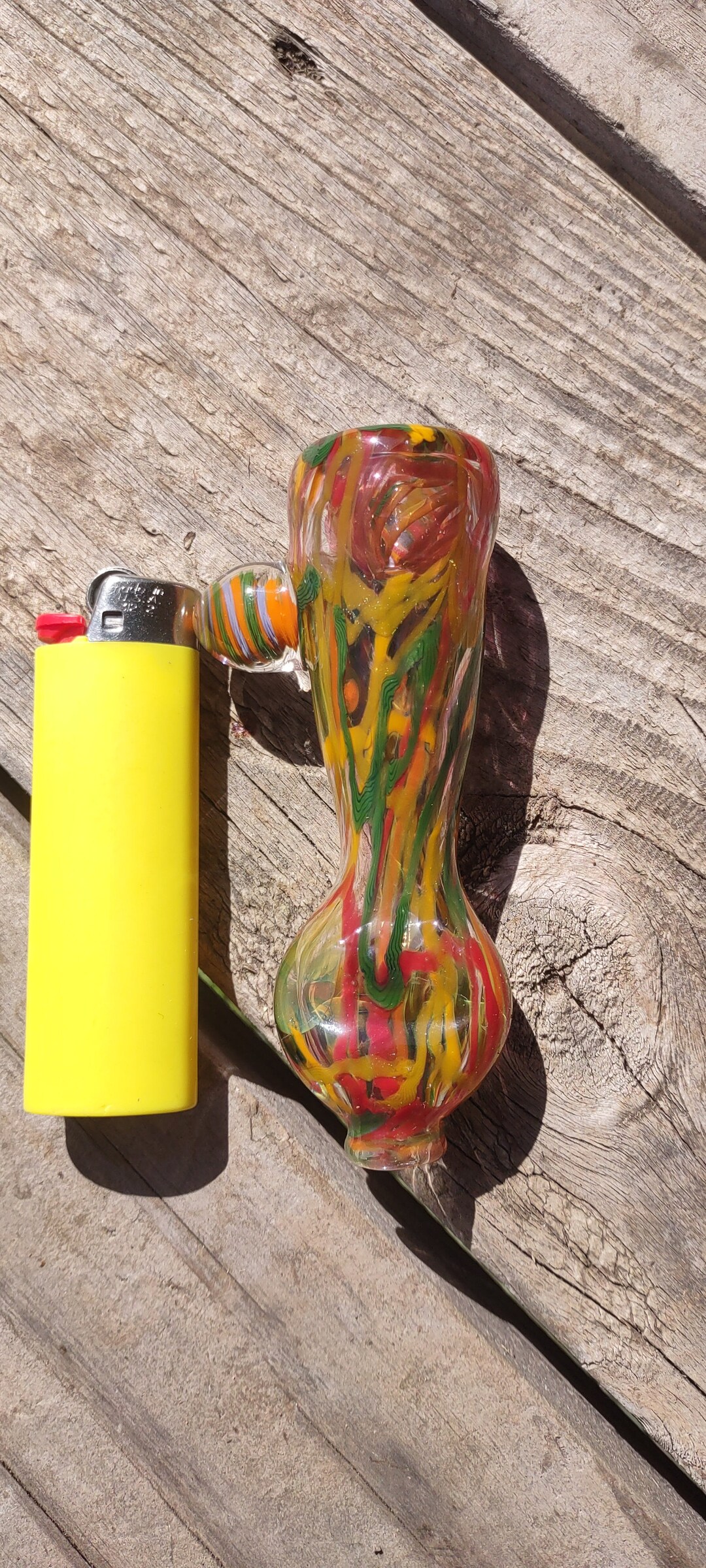 Rasta Graffiti Glass Chillum Style Pipe - Etsy