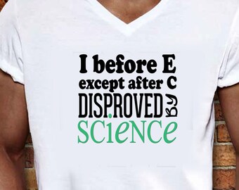 I Before E Except - Etsy