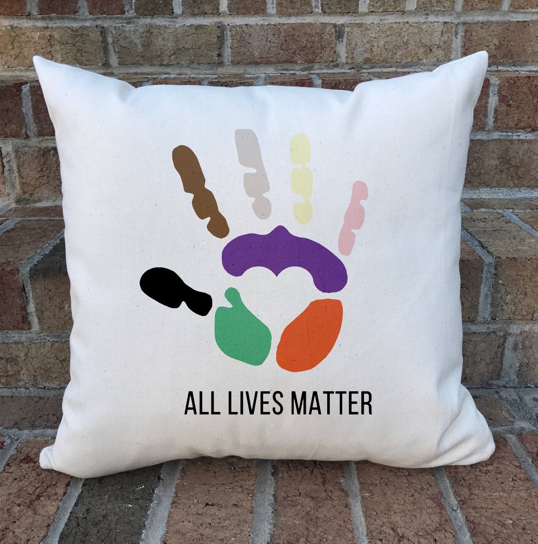 All Lives Matter Black White Asian LGBTQ Handprint Heart Piece Vinyl ...